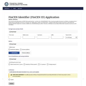How do I obtain a FinCEN ID?